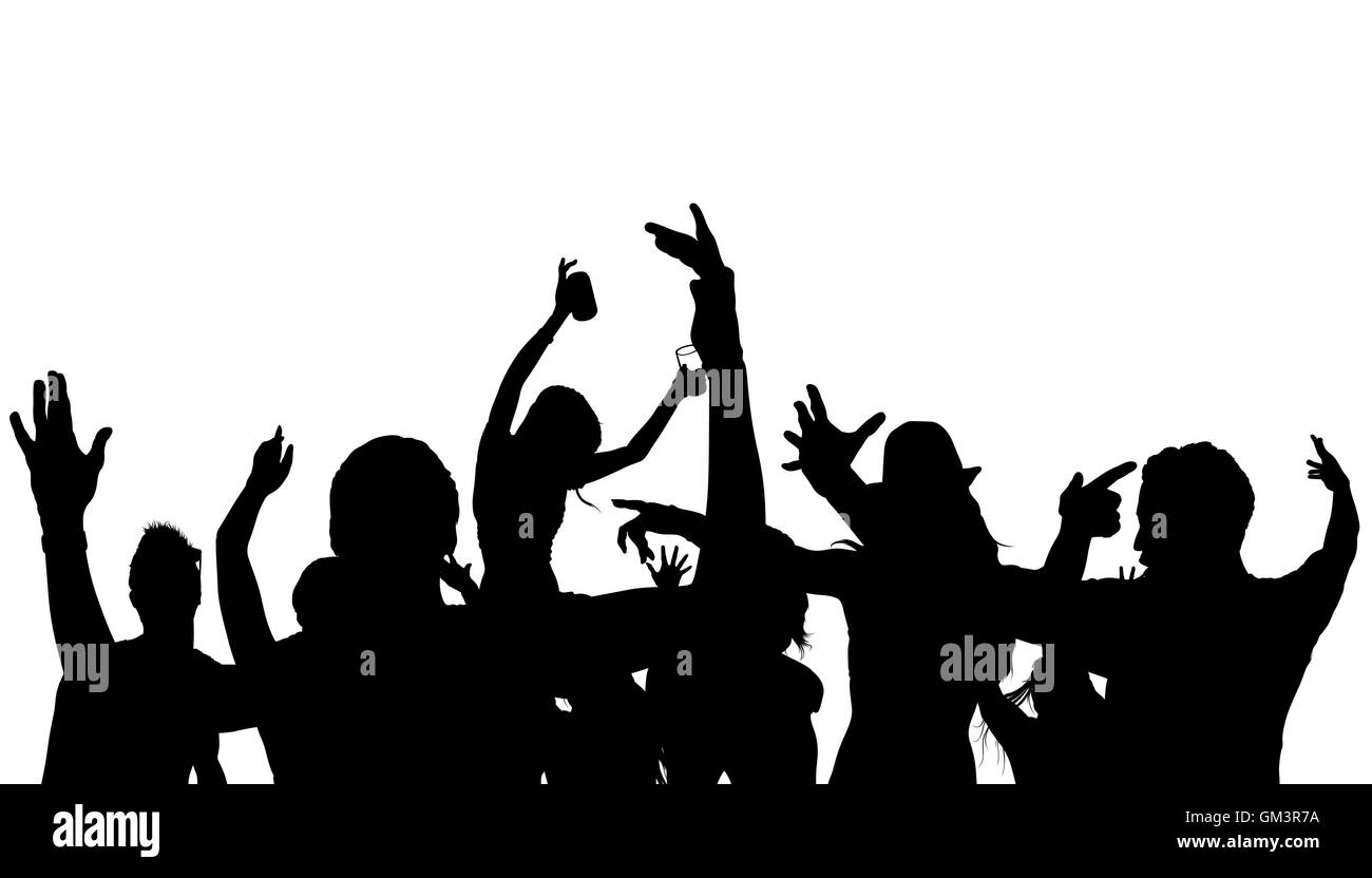 Dancing Crowd Silhouette Stock Vector Image & Art - Alamy Dancing Crowd Silhouette Stock Vector Image & Art - Alamy