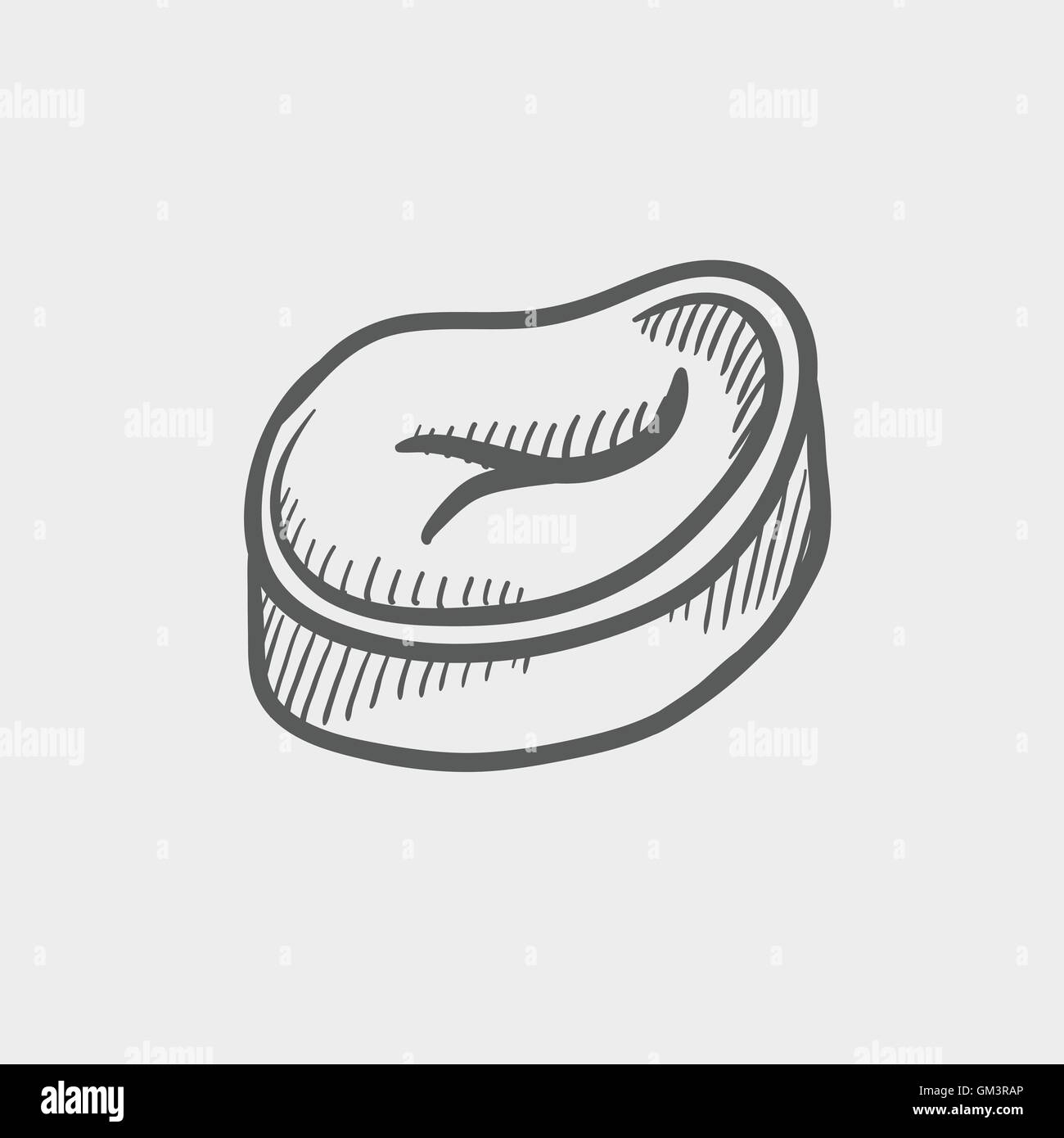 Raw meat fillet pork Stock Vector Images - Alamy