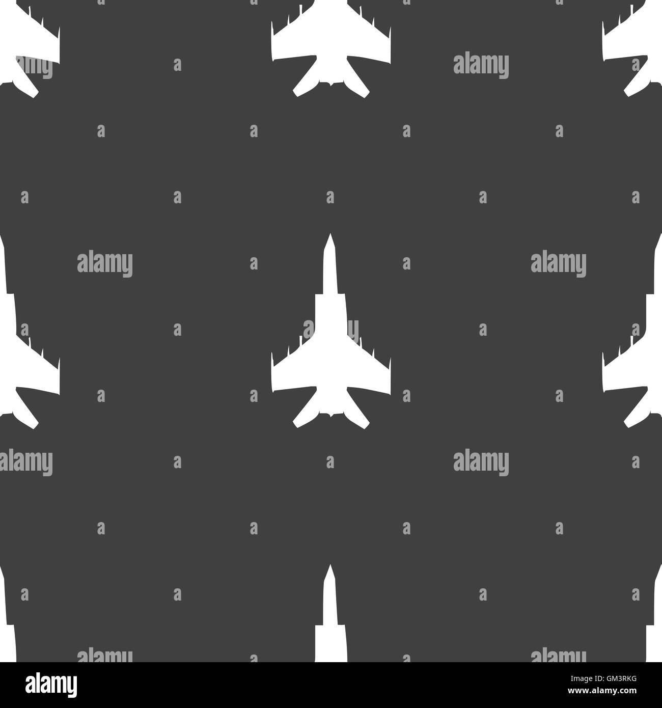 fighter icon sign. Seamless pattern on a gray background. Vector Stock ...