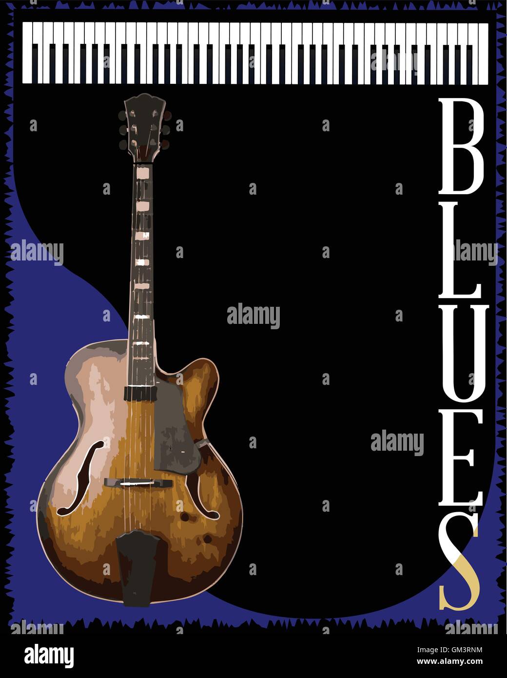 Blues music Stock Vector Images - Alamy