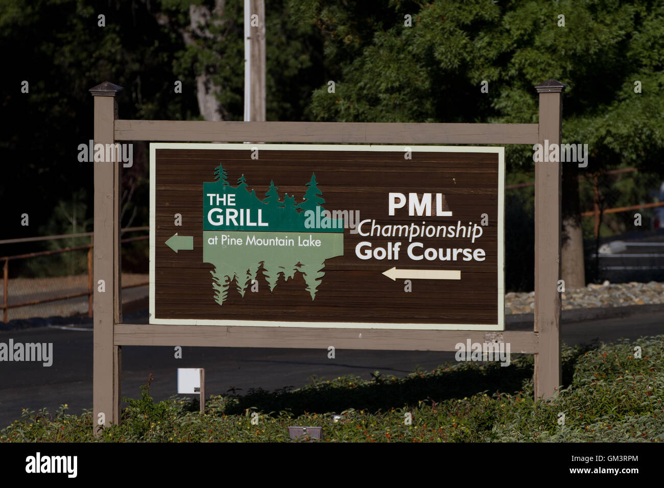 PML Championship Golf Course sign. California. USA Stock Photo - Alamy