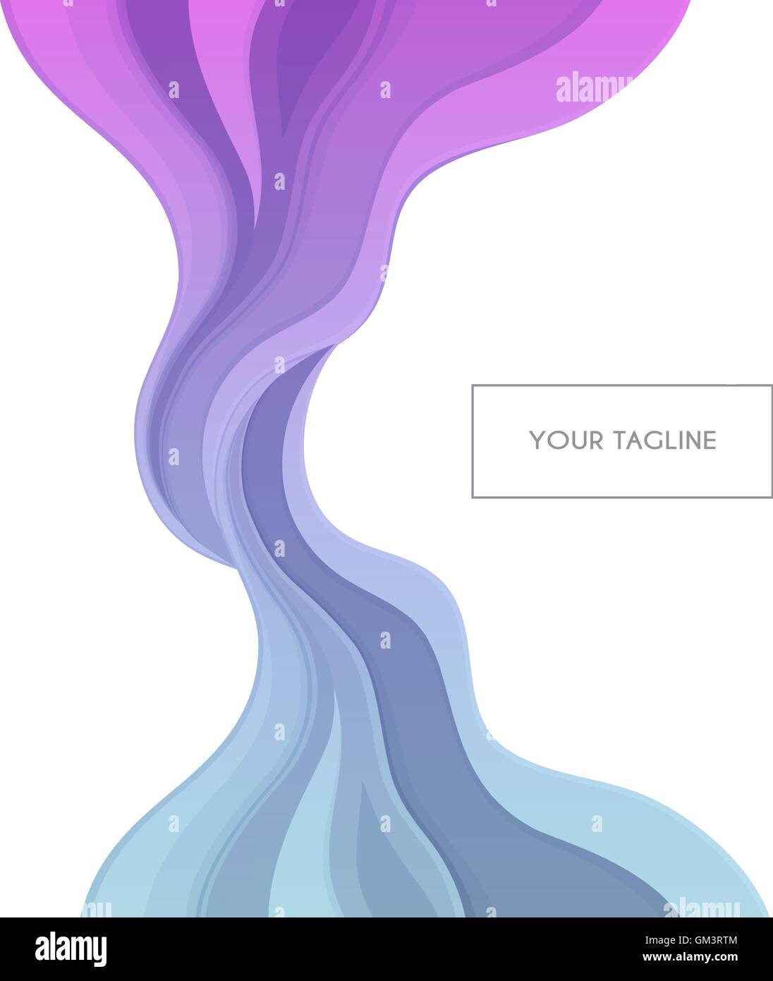 Colored waves design template Stock Vector Image & Art - Alamy