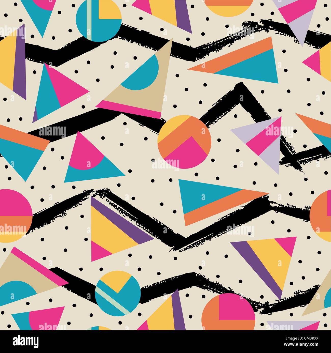 Retro 80s seamless pattern background Stock Vector Image & Art - Alamy