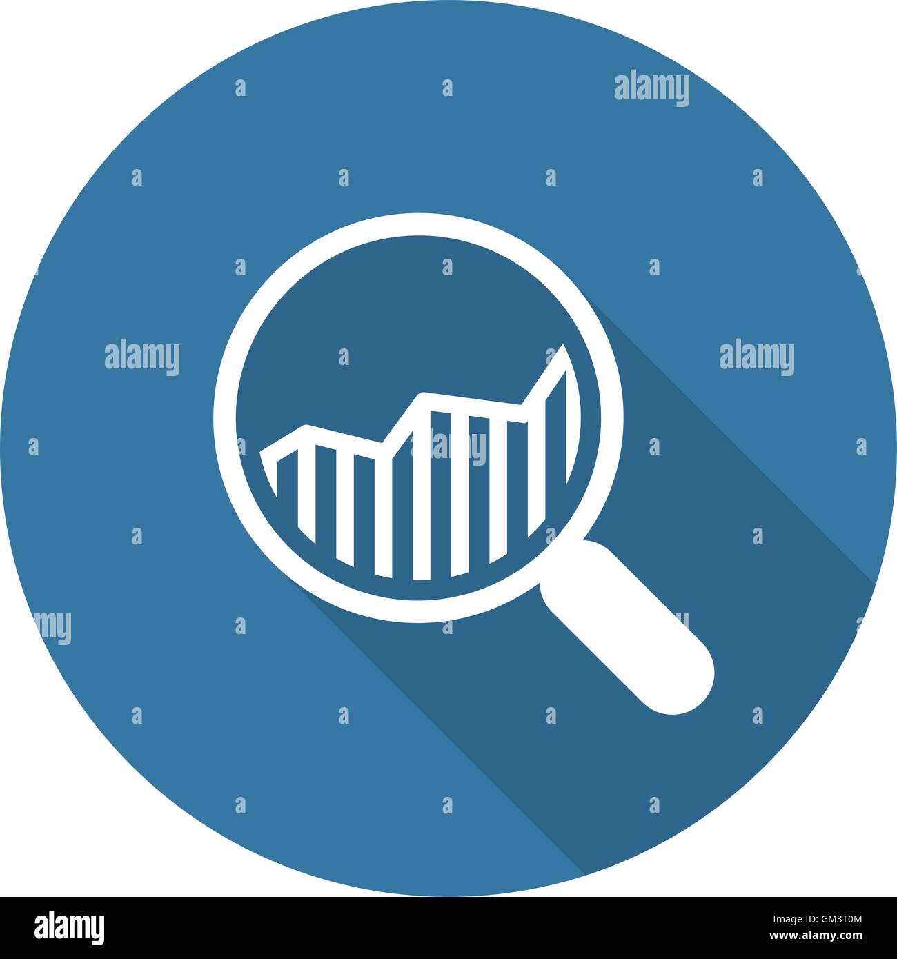 Business Analysis Icon. Flat Design. Long Shadow Stock Vector Image ...