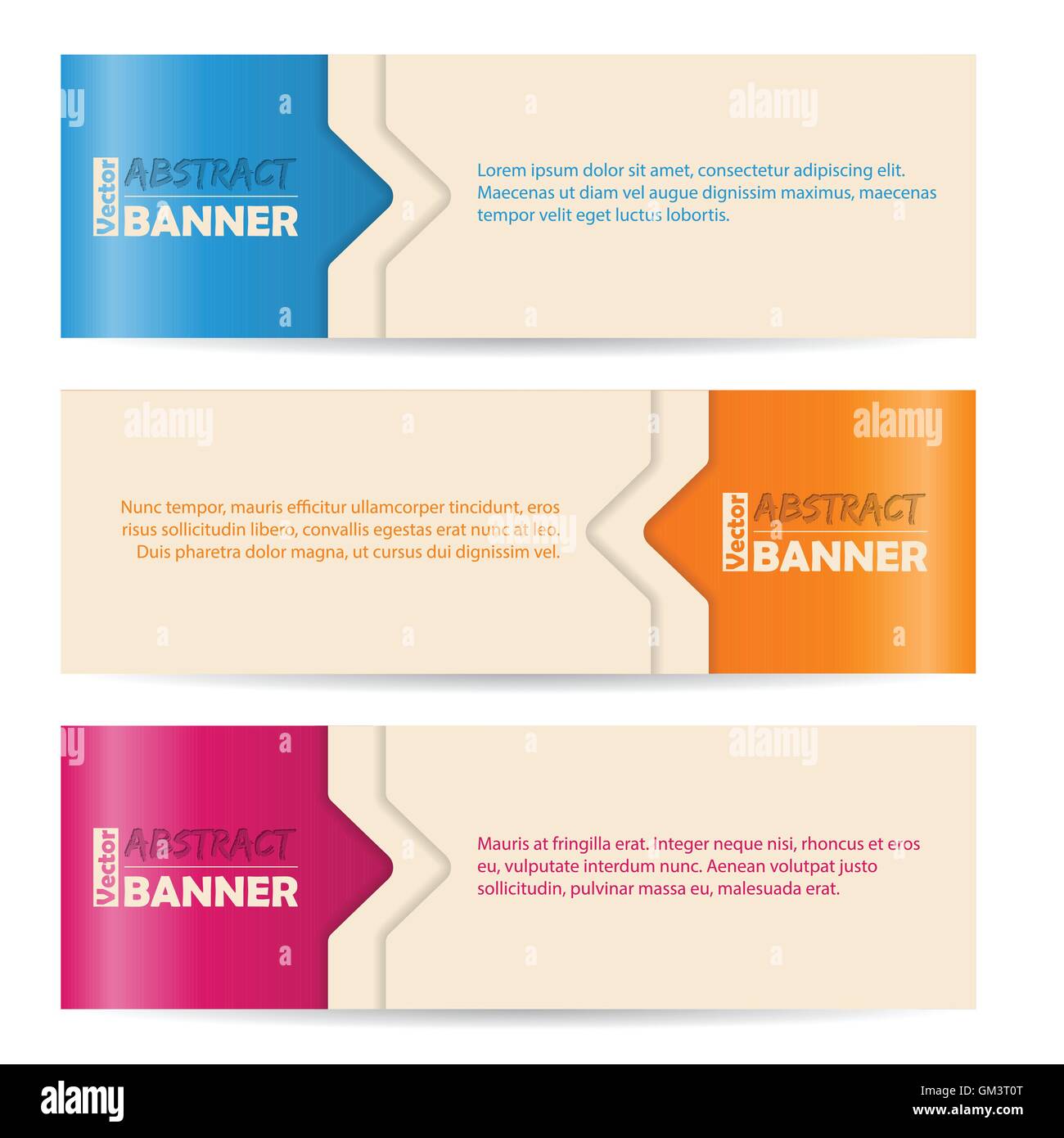 Simplistic banners with arrows Stock Vector Image & Art - Alamy