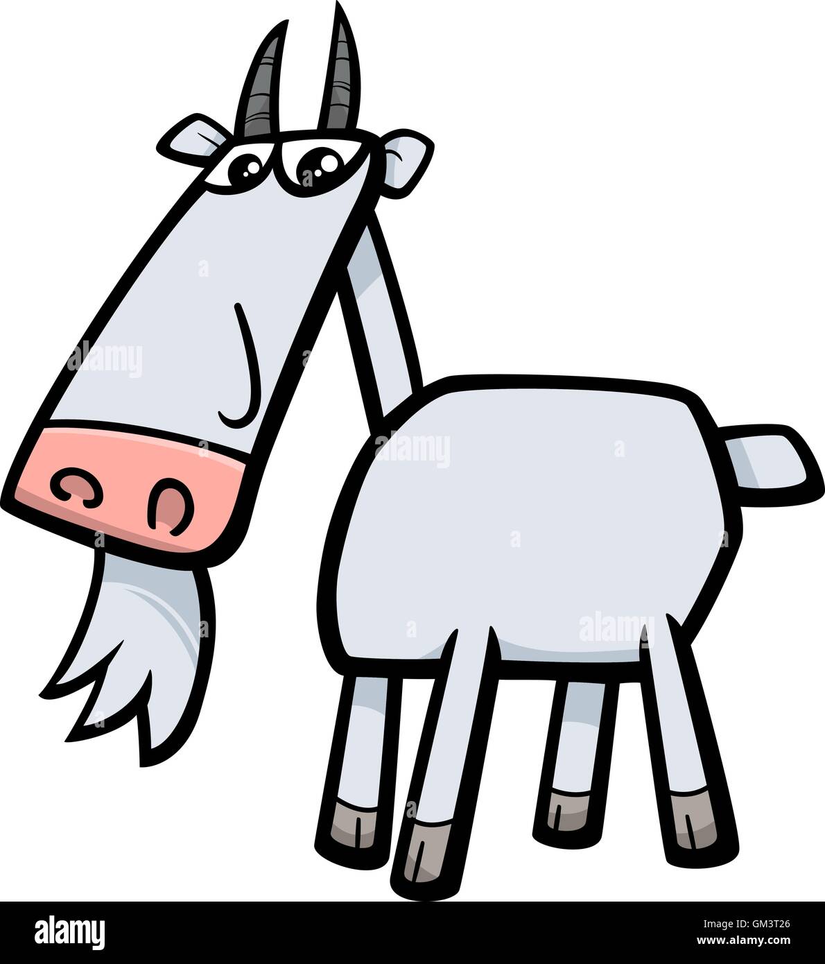 goat farm animal illustration Stock Vector Image & Art - Alamy
