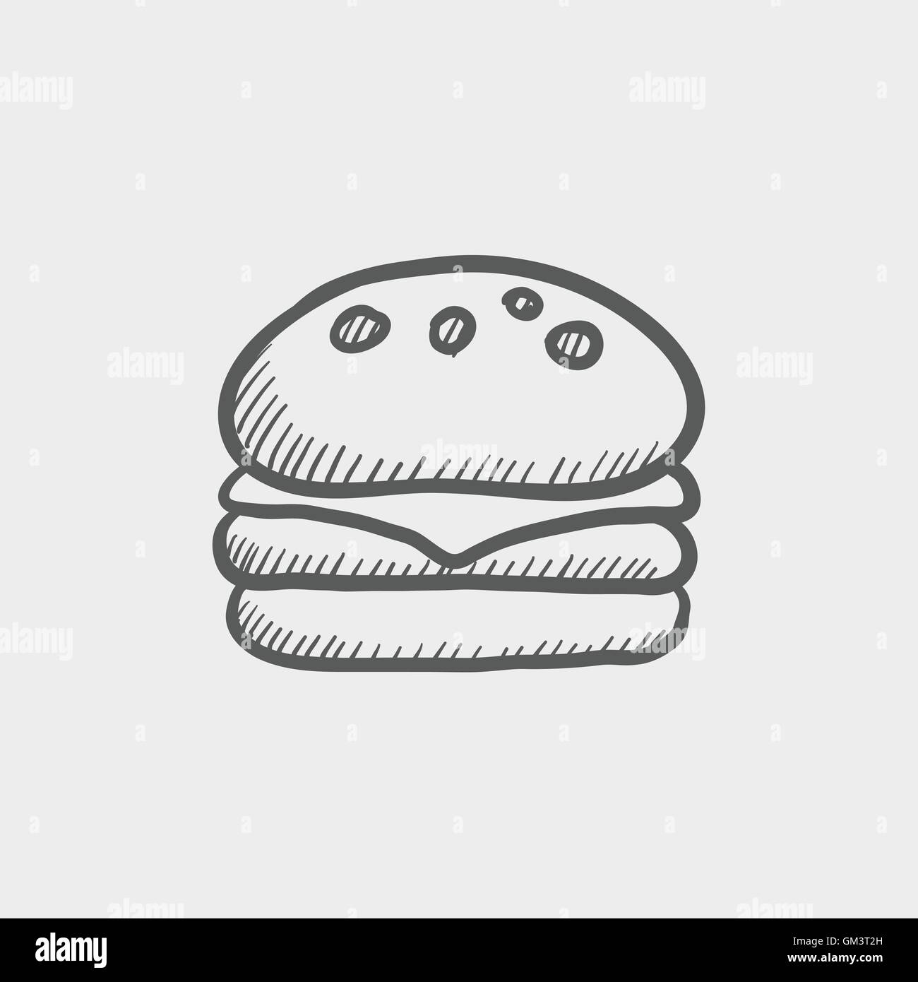 Hamburger sketch icon Stock Vector Image & Art - Alamy