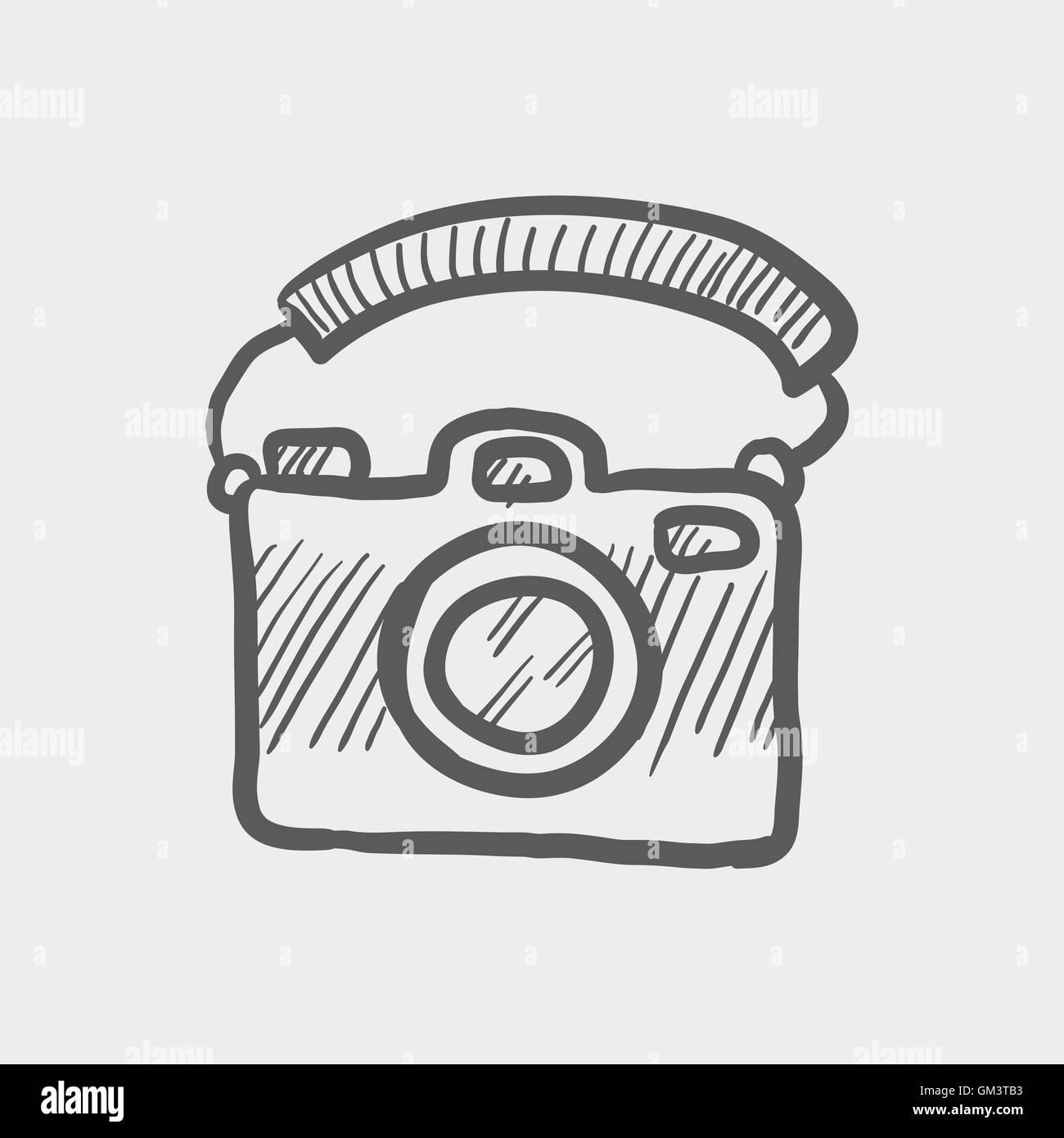 Camera with handle sketch icon Stock Vector Image & Art - Alamy