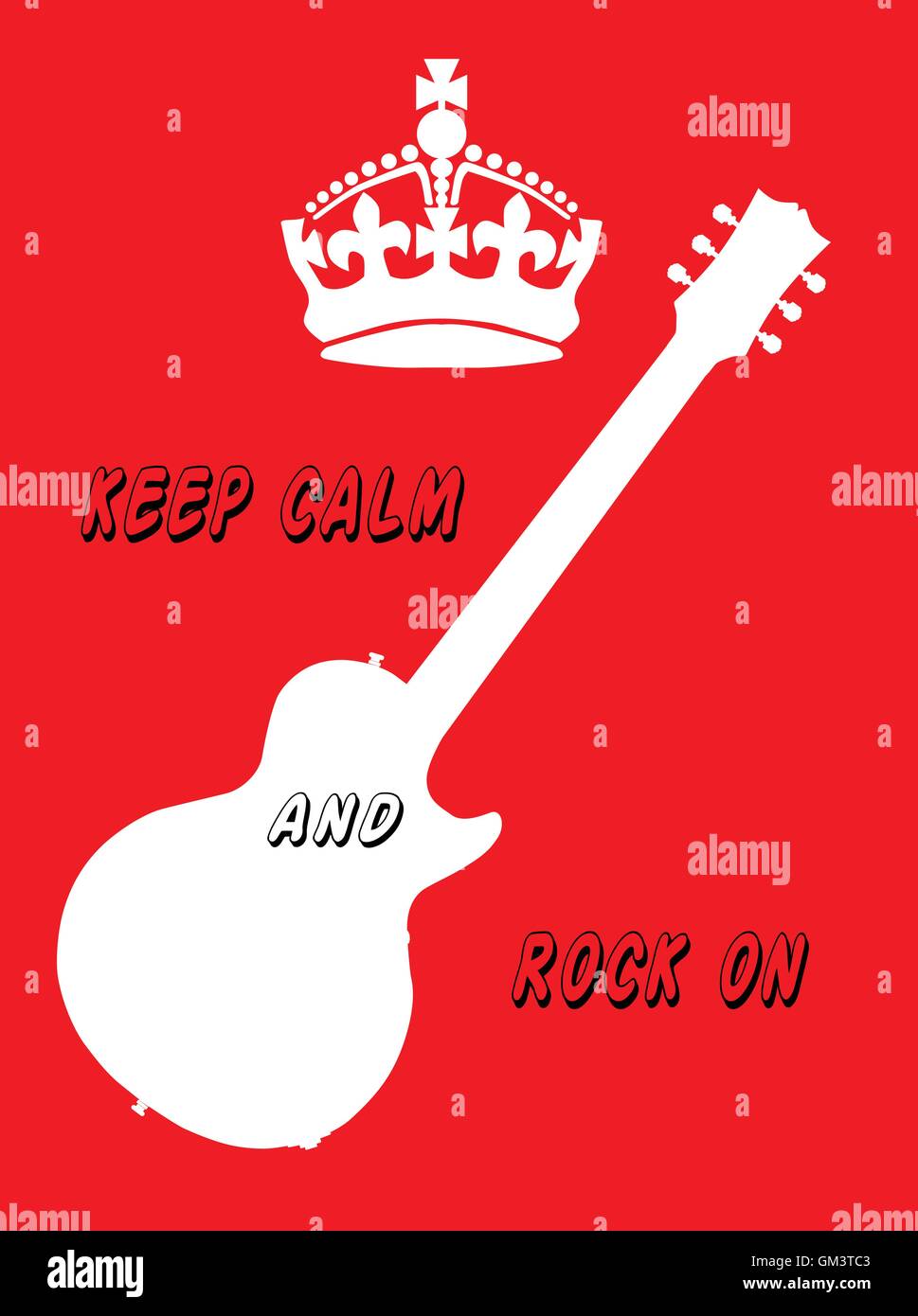 Keep calm rock on Stock Vector Images - Alamy