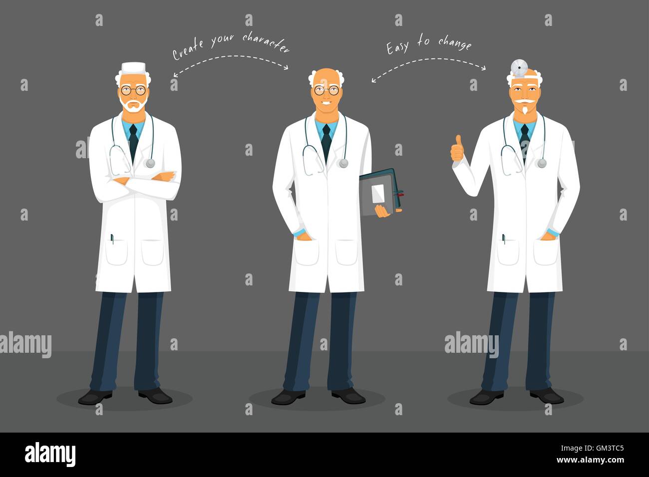 Male health doctor black Stock Vector Images - Alamy
