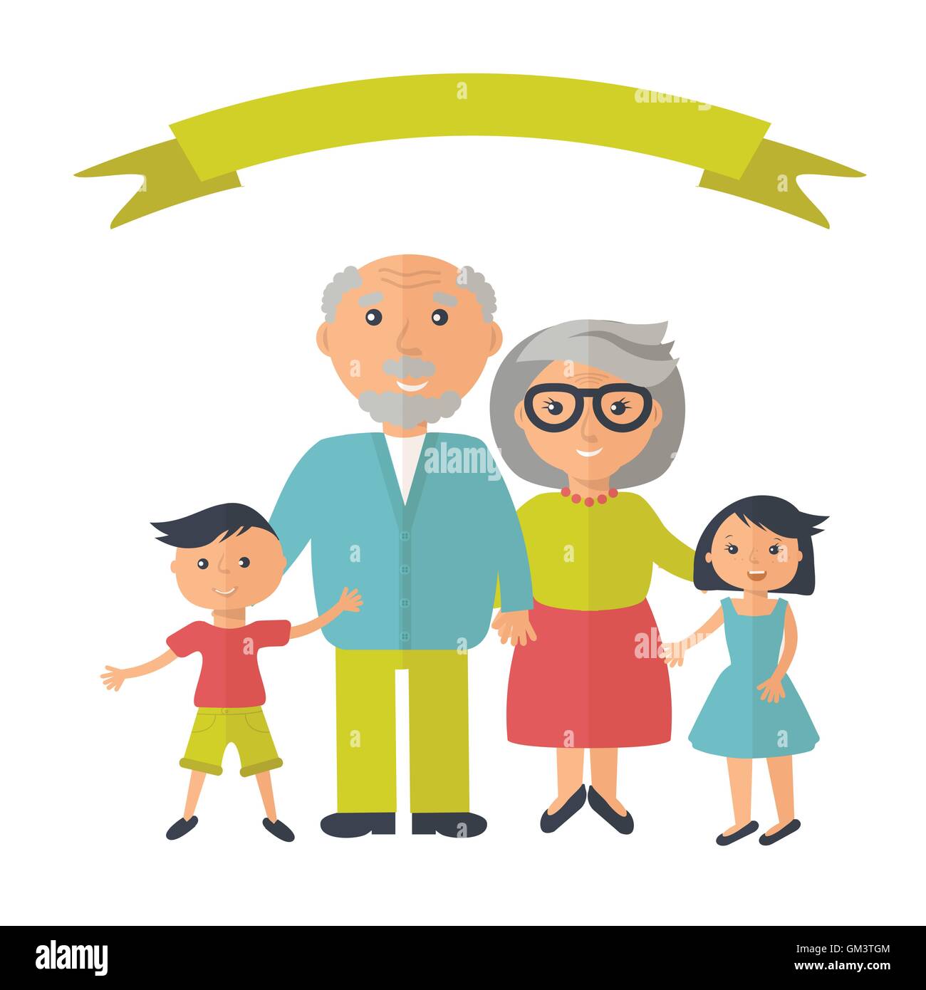 Family With Grandparents Clip Art