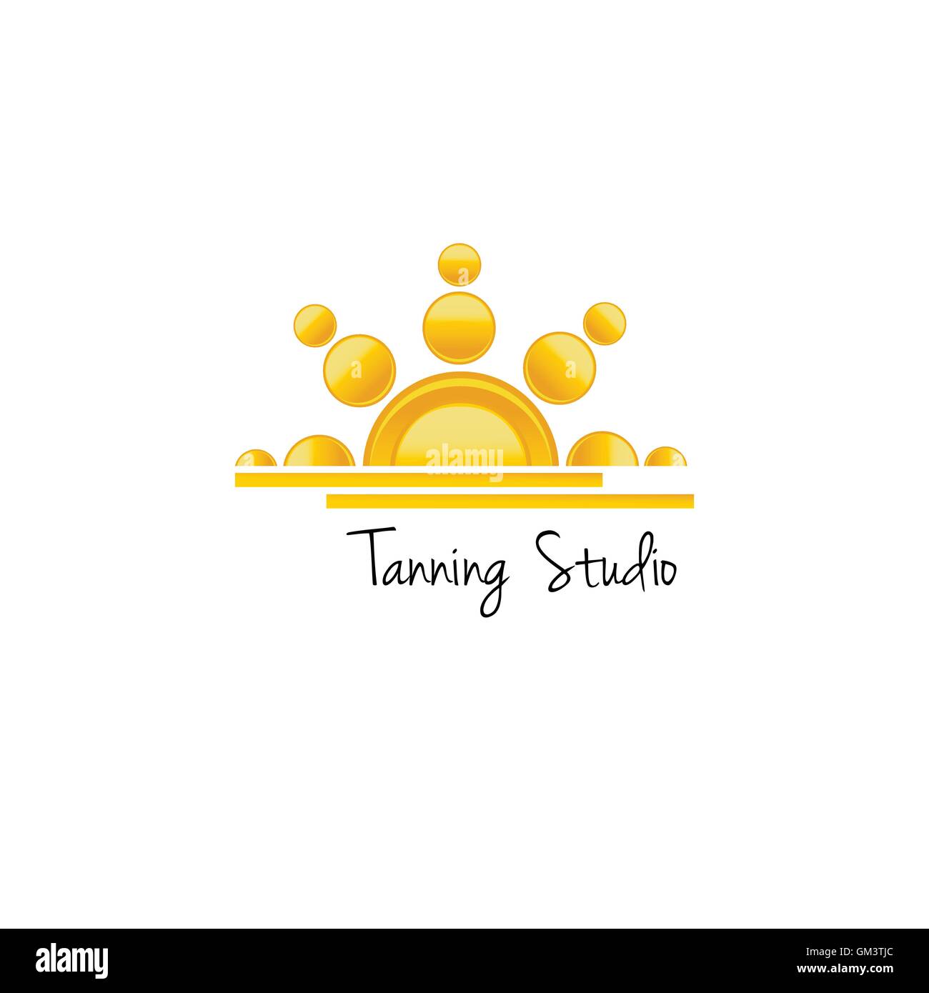 Tanning studio logo concept. Vector illustration Stock Vector Image ...