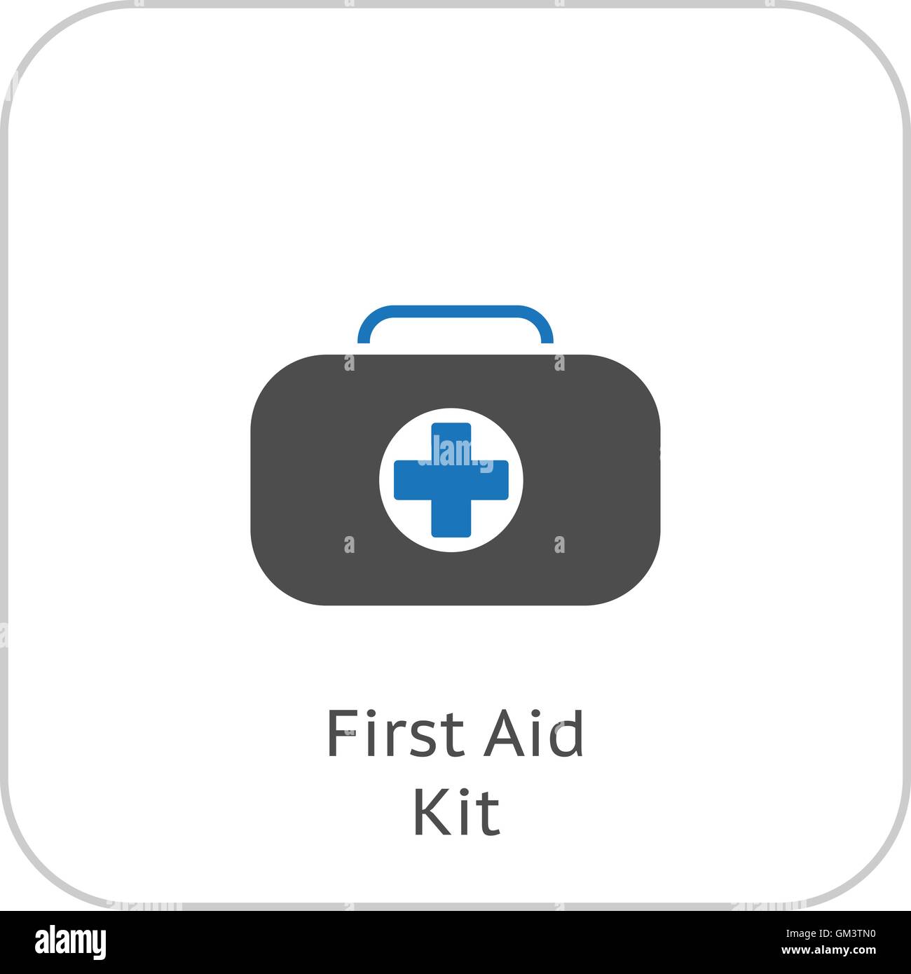 First Aid Kit Symbol and Medical Services Icon. Flat Design Stock ...