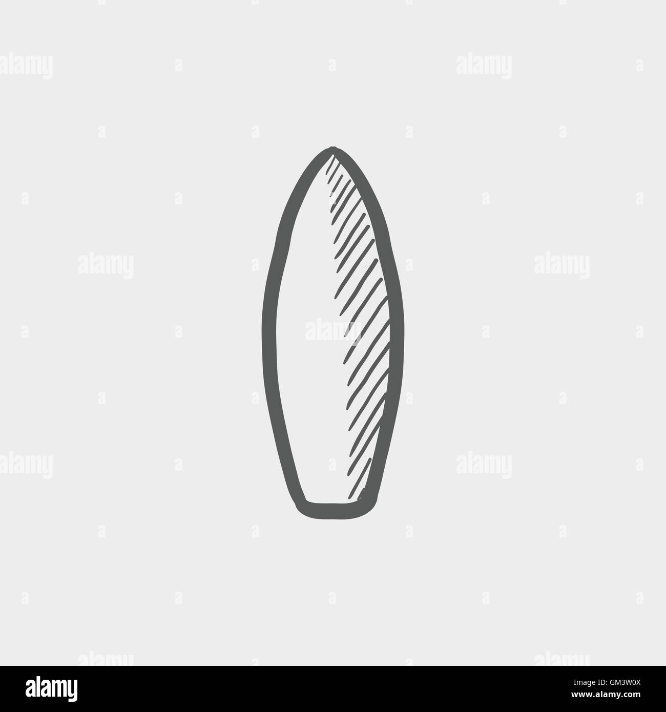 Surfboard sketch icon Stock Vector Image & Art - Alamy