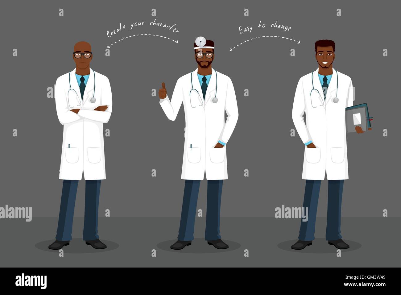 Doctor medical worker in Stock Vector Images - Alamy