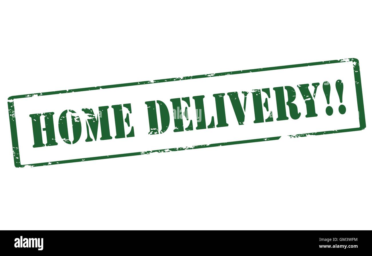 Home delivery rubber stamp hi-res stock photography and images - Alamy