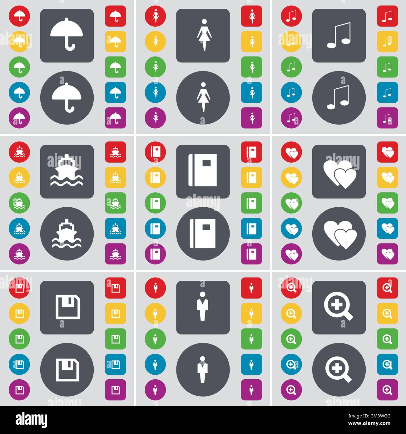 Umbrella with heart art Stock Vector Images - Alamy