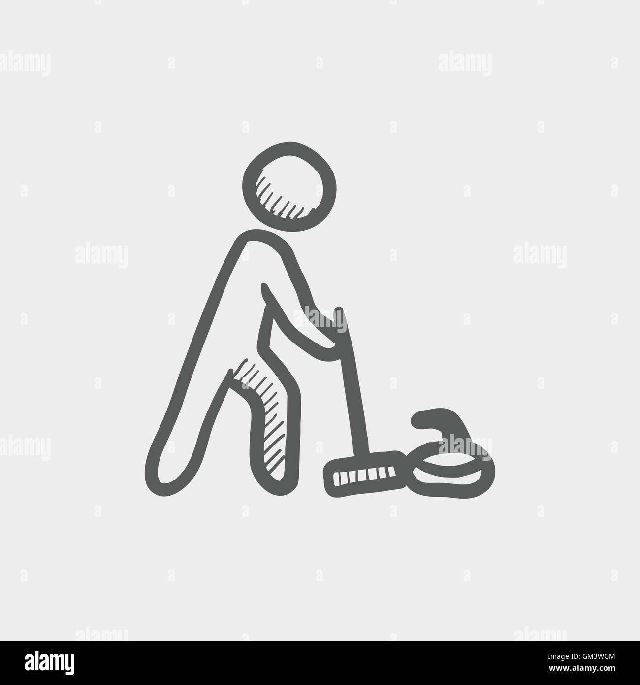 Polo game with mallet sketch icon Stock Vector Image & Art - Alamy