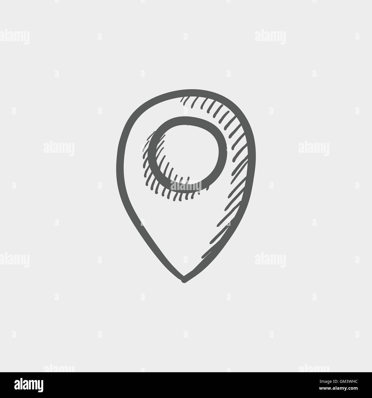 Map pointer sketch icon Stock Vector Image & Art - Alamy