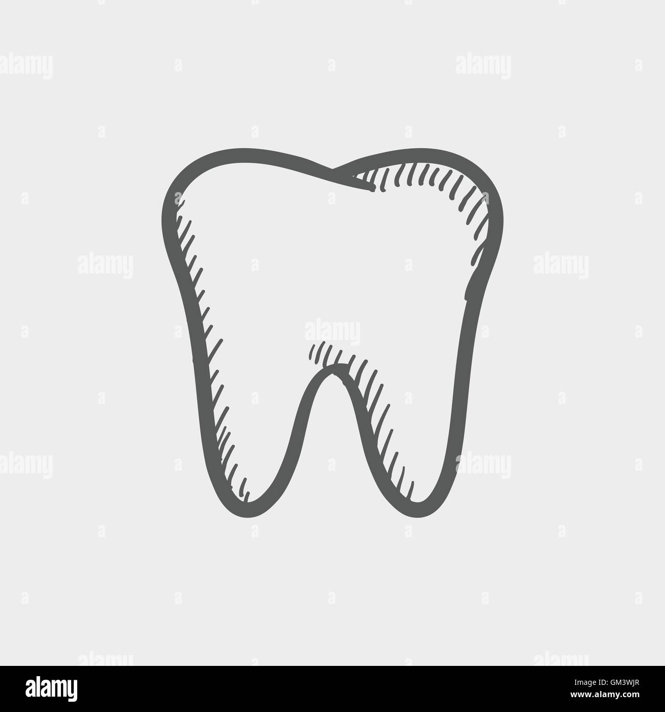 Tooth sketch icon Stock Vector Image & Art - Alamy