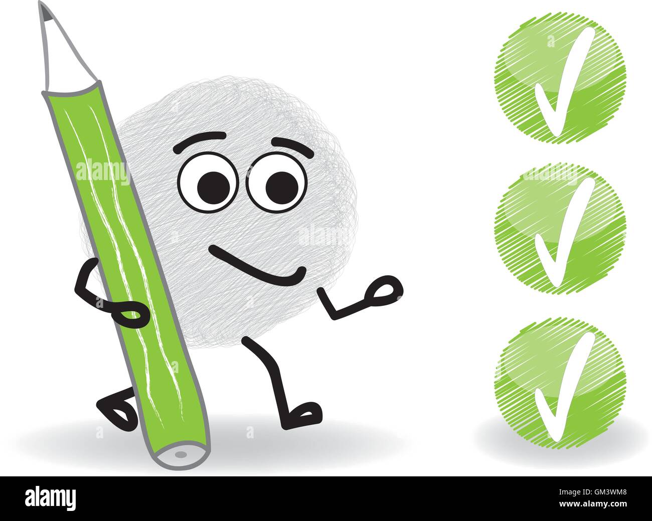 Checklist cartoon Stock Vector Images - Alamy