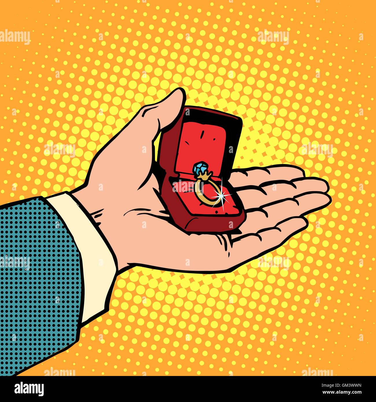 Hand with wedding ring hi-res stock photography and images - Alamy