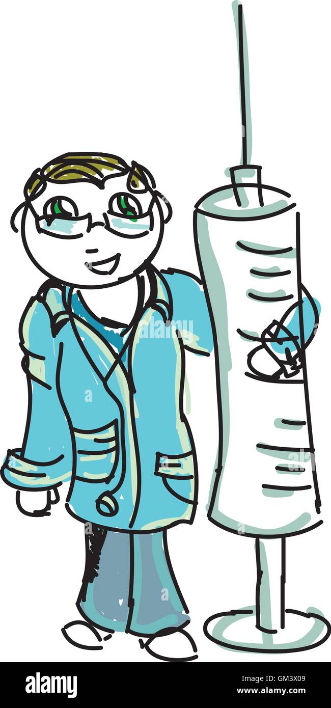 Doctor vector hi-res stock photography and images - Alamy