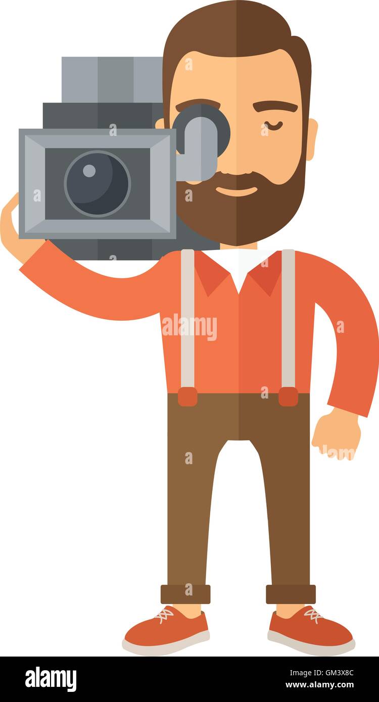 Professional cameraman digital video Stock Vector Images - Alamy