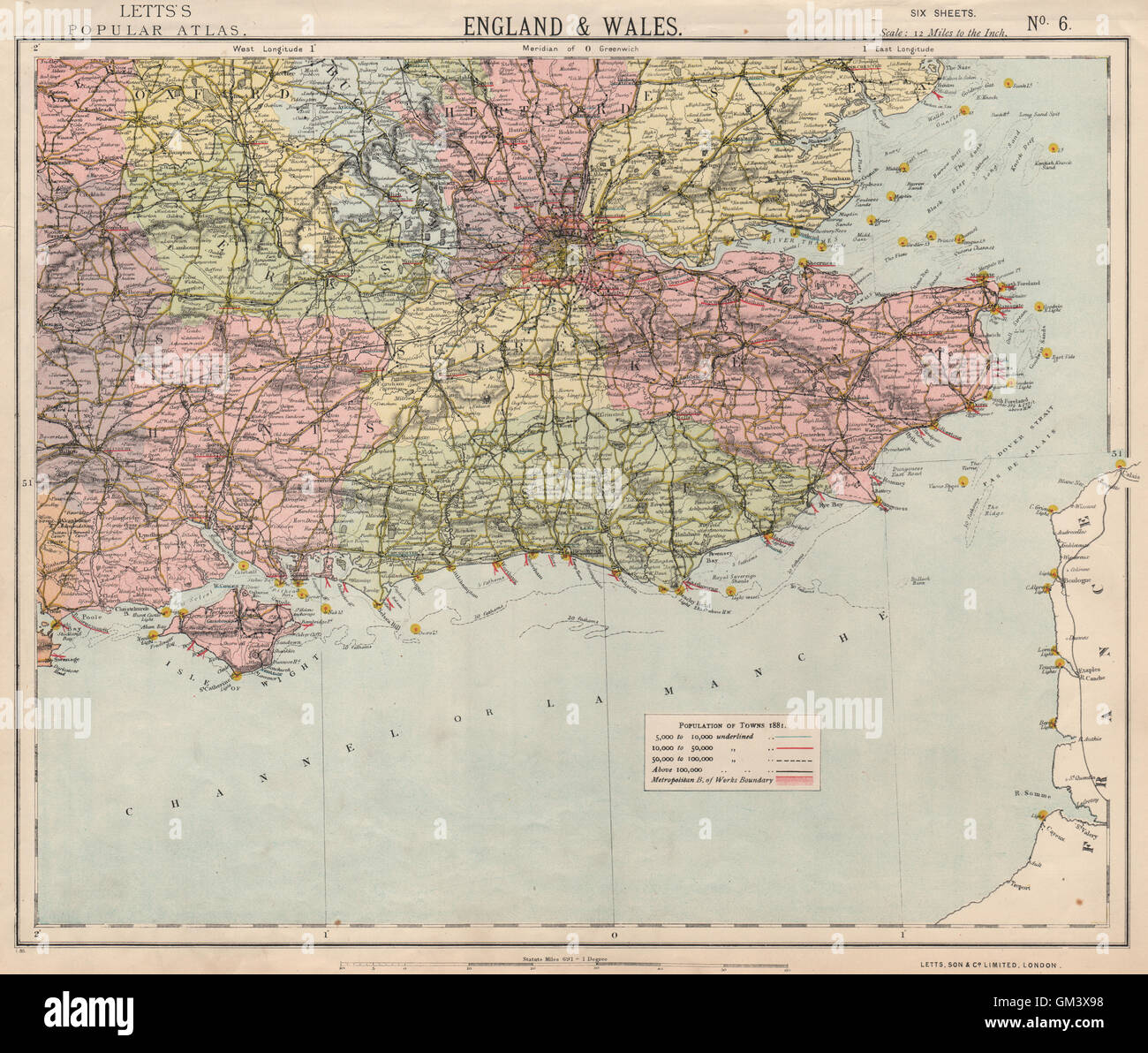 SE ENGLAND Lighthouses Lifeboat stations English Channel Thames Estuary ...