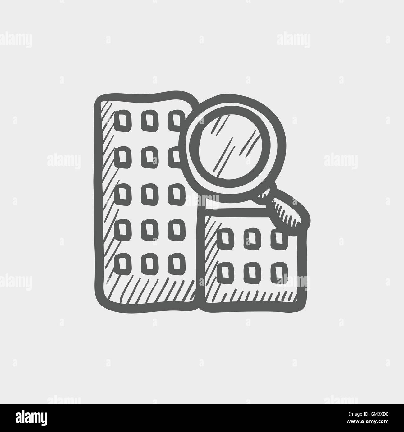 Real estate search flat Stock Vector Images - Alamy