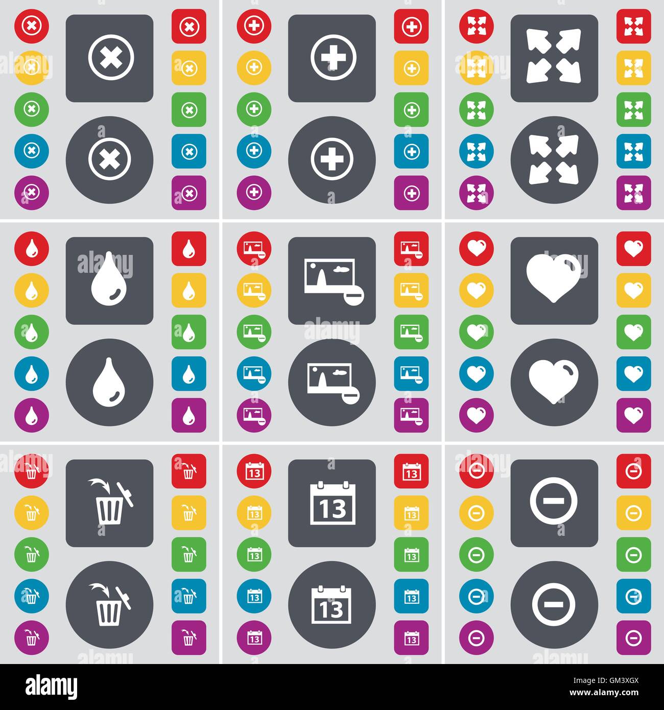 Heart plus icon flat Stock Vector Images - Alamy