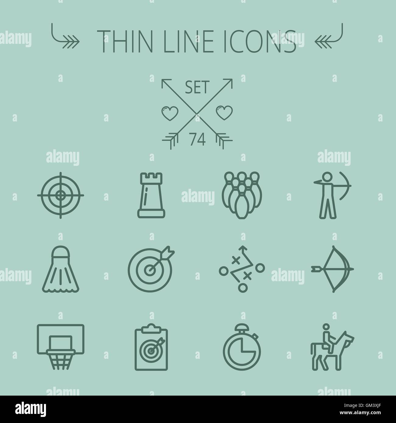 Board games line icon Stock Vector Images - Alamy