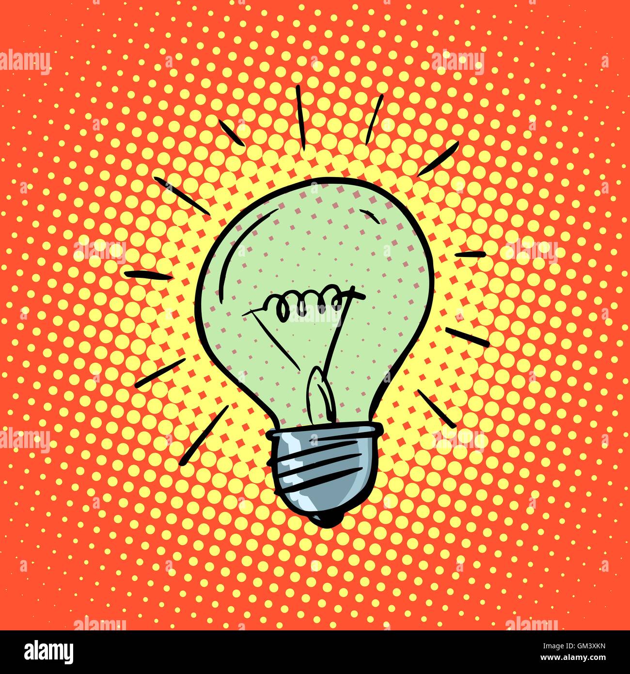 Light bulb electricity symbol ideas Stock Vector Image & Art - Alamy