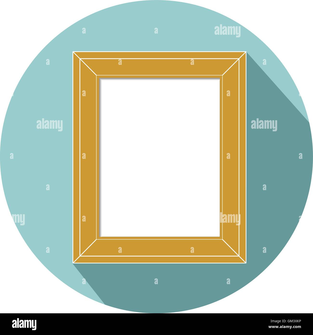 Frame for painting picture on white background vector eps 10 hi-res ...