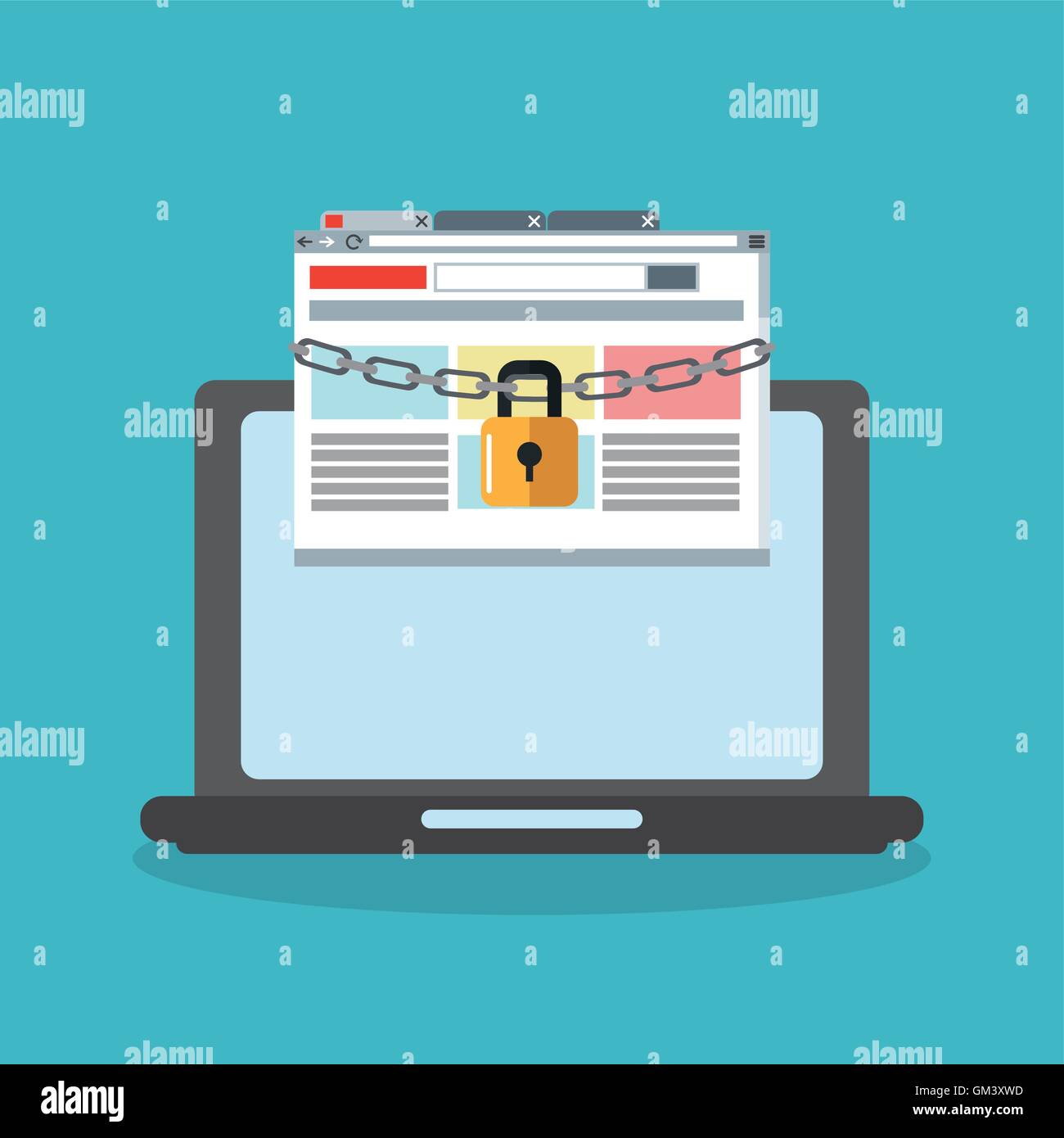laptop cyber security system design Stock Vector Image & Art - Alamy