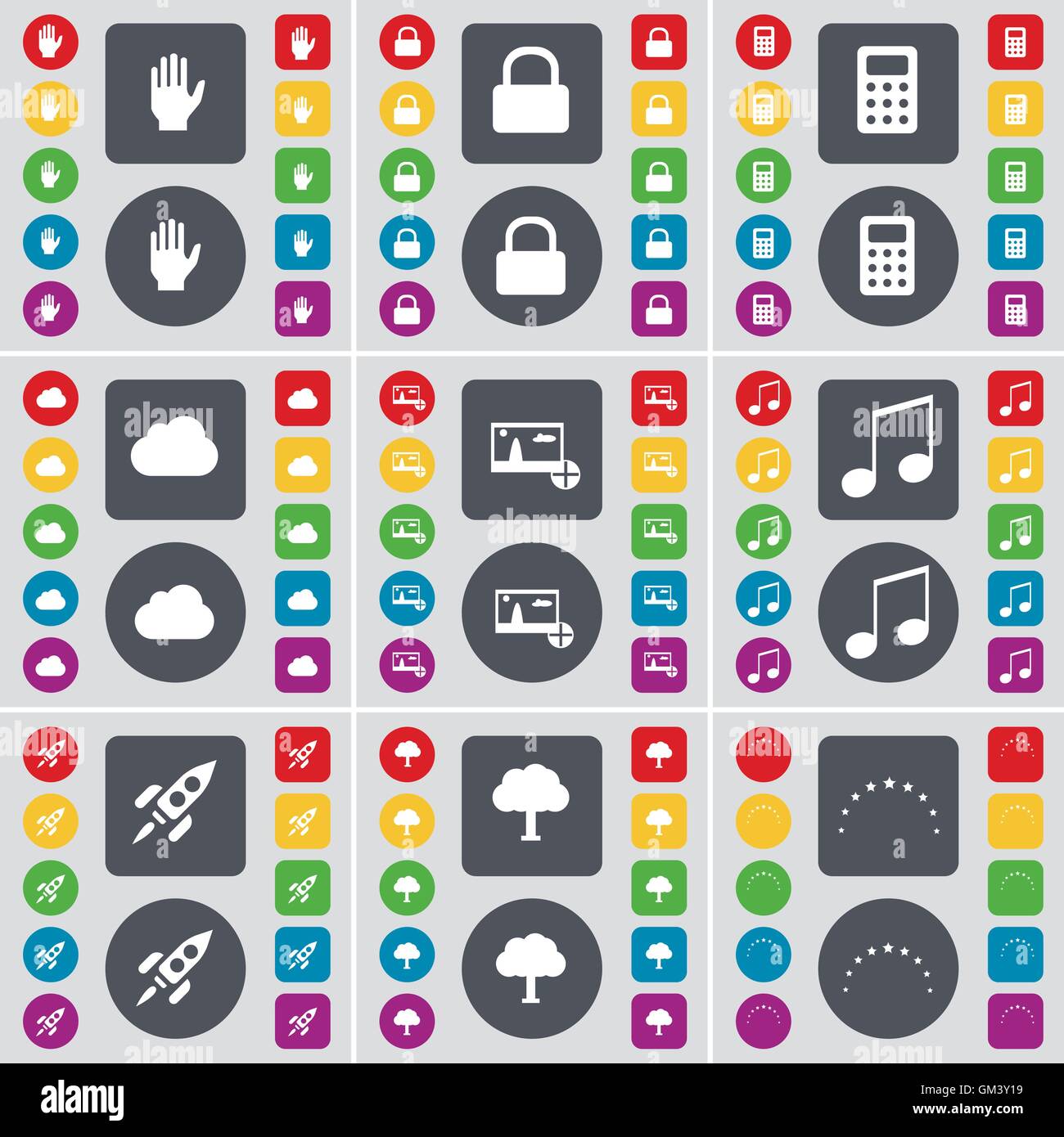 Large buttons on calculator Stock Vector Images - Alamy