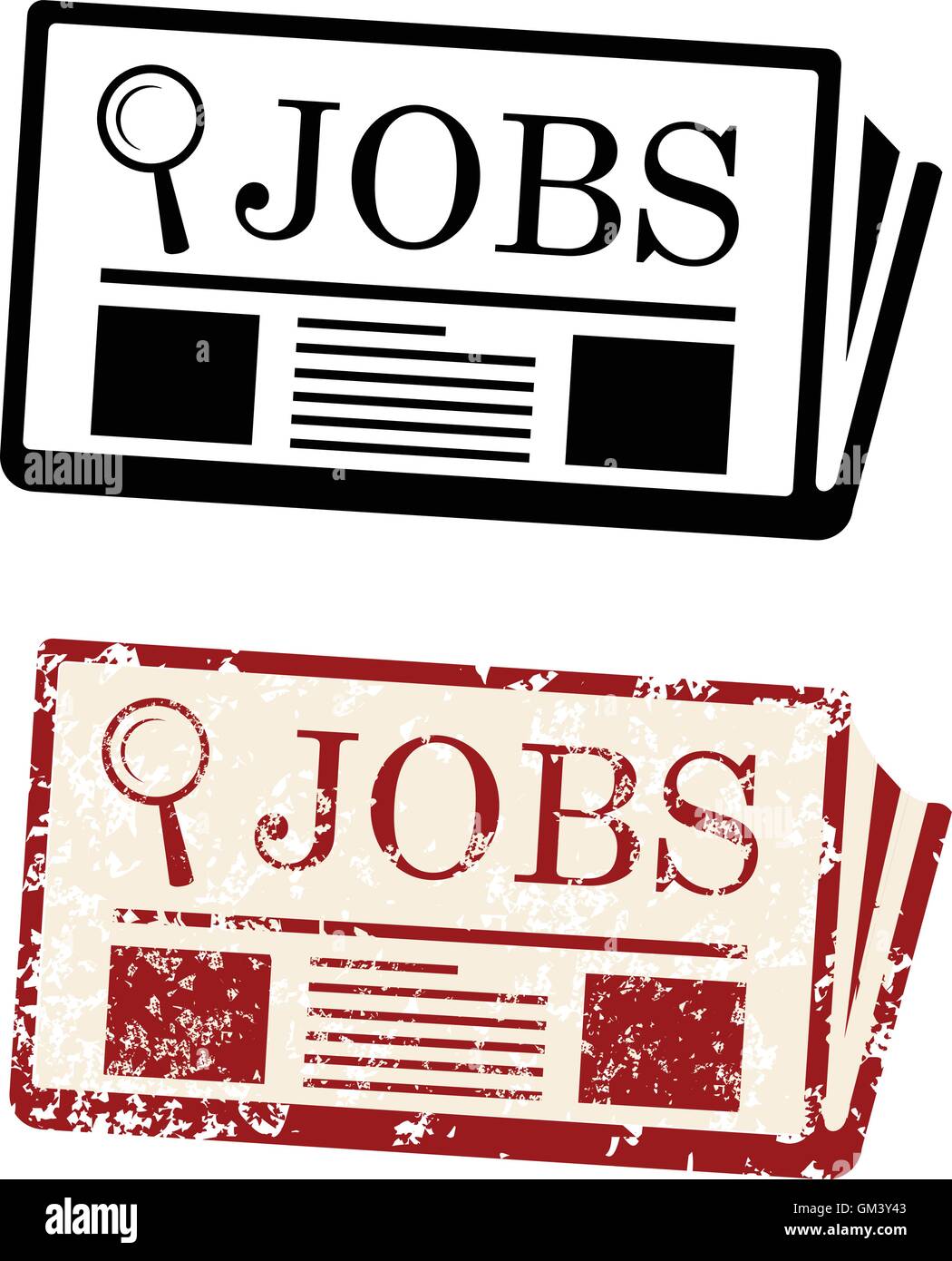 Job search text background Stock Vector Images - Alamy