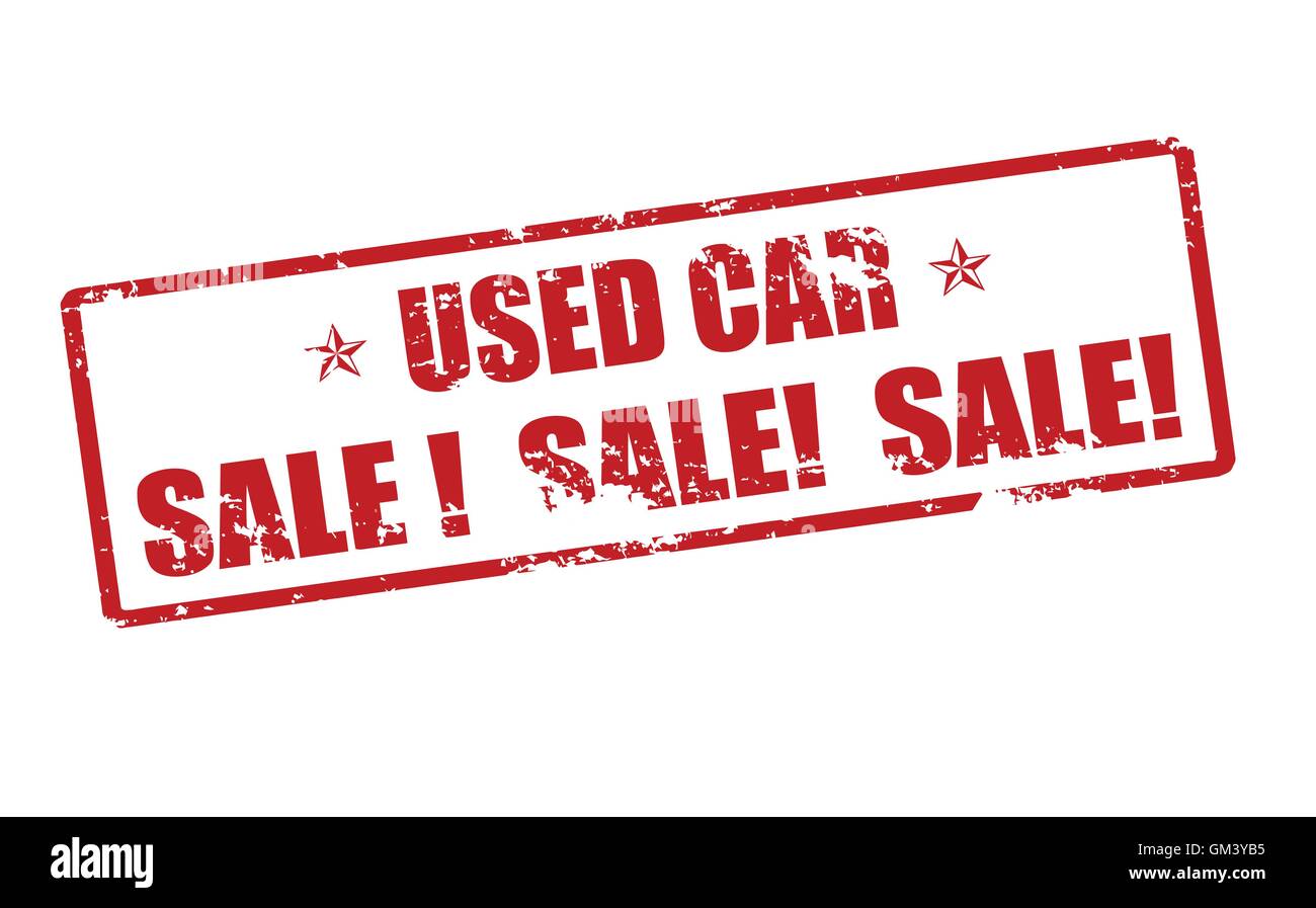 Used car sale sign Stock Vector Images - Alamy