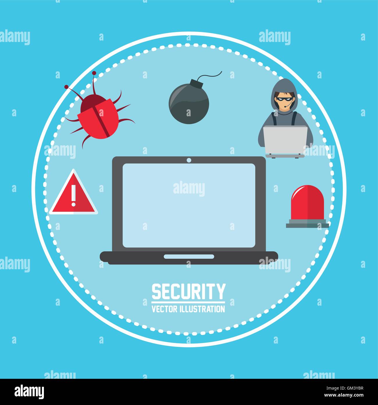 laptop cyber security system design Stock Vector Image & Art - Alamy