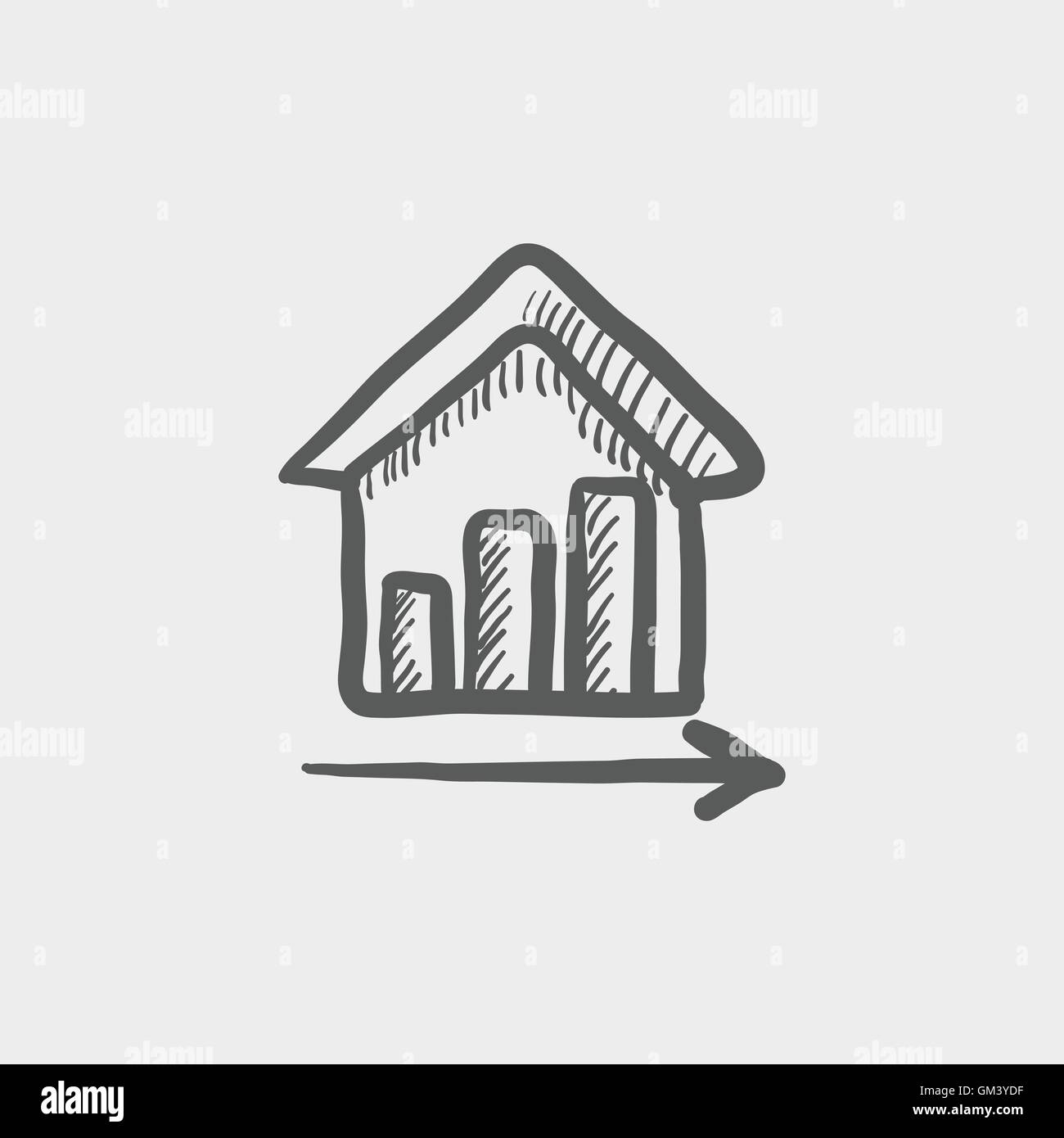 Graph of financial real estate growth sketch icon Stock Vector Image ... Graph of financial real estate growth sketch icon Stock Vector Image ...