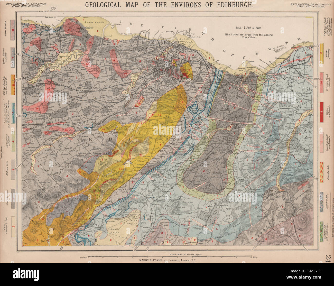 Edinburgh map hi-res stock photography and images - Alamy