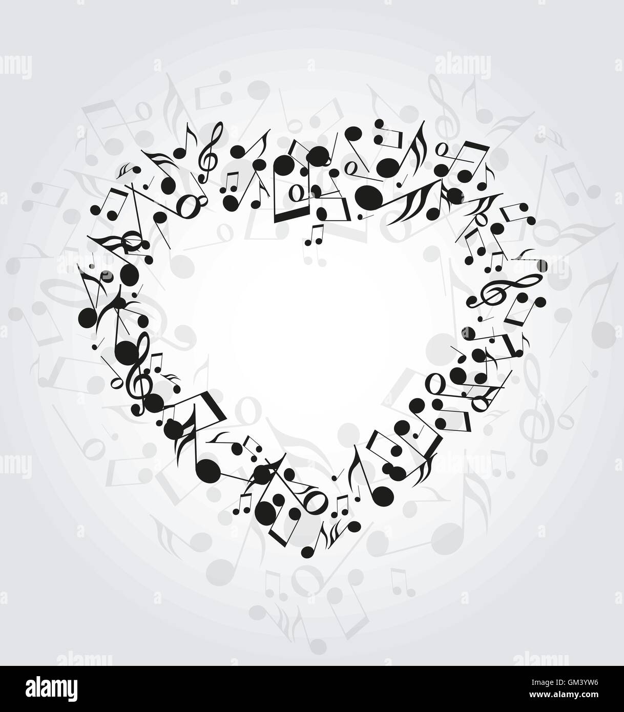 Musical note heart hi-res stock photography and images - Alamy