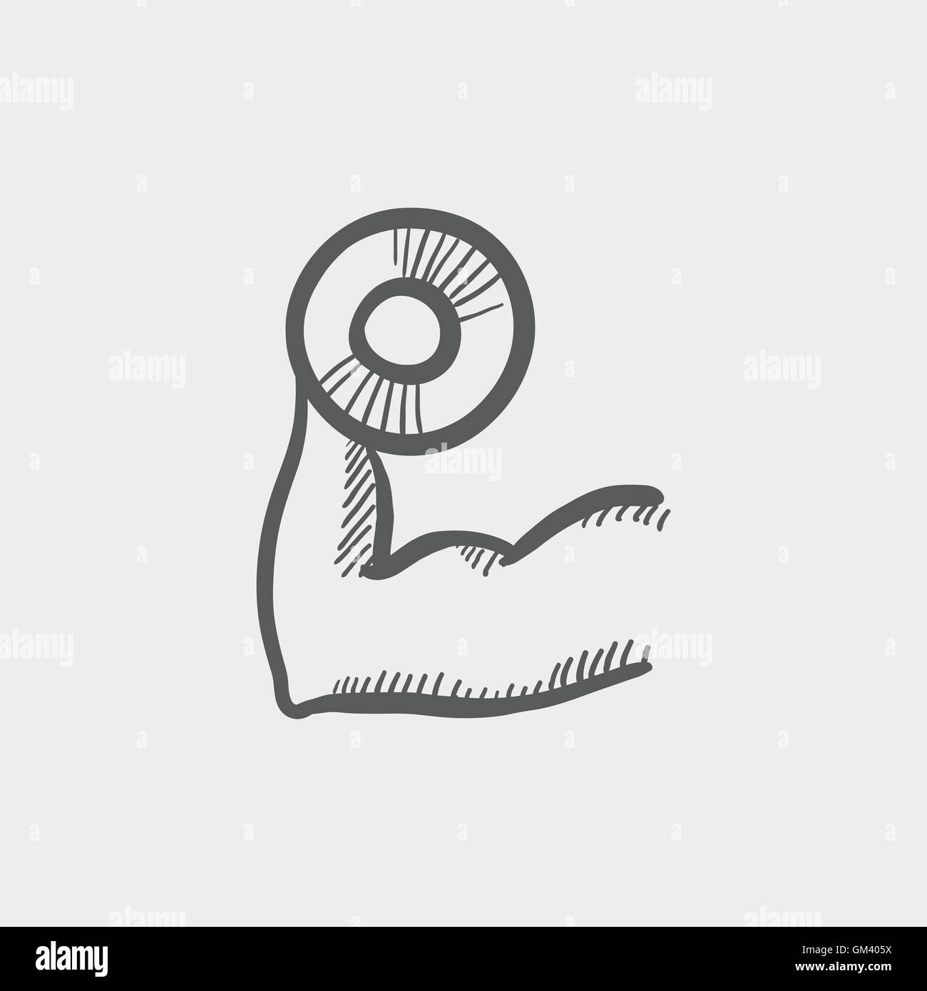 Muscle arm anatomy drawing hi-res stock photography and images - Alamy