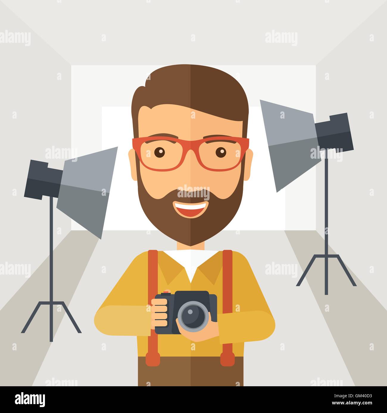 Photographer inside his studio Stock Vector Image & Art - Alamy