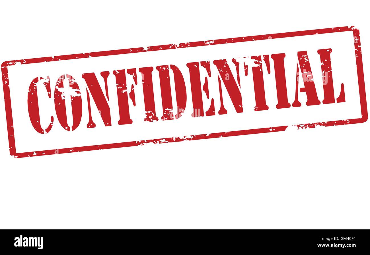 Word confidential symbol Stock Vector Images - Alamy
