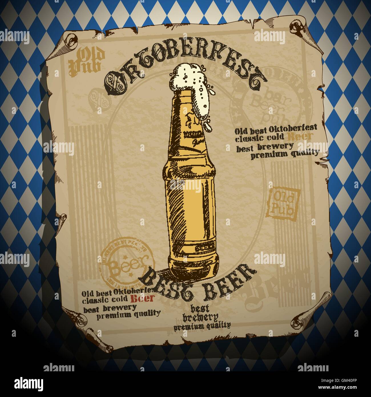 Retro ad background Stock Vector Images - Alamy