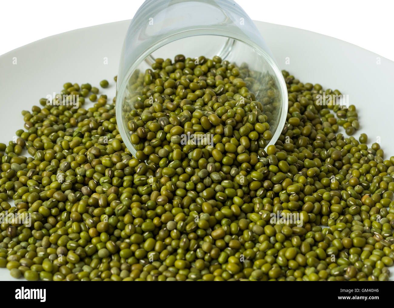 mung bean coin in glass Stock Photo - Alamy