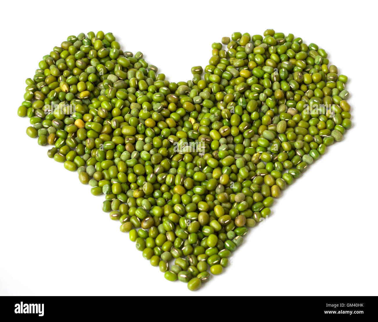 mung bean coin , heart background Stock Photo - Alamy