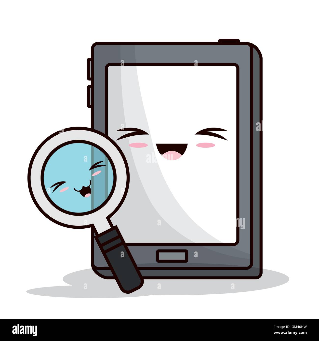 kawaii cartoon technology design Stock Vector Image & Art - Alamy