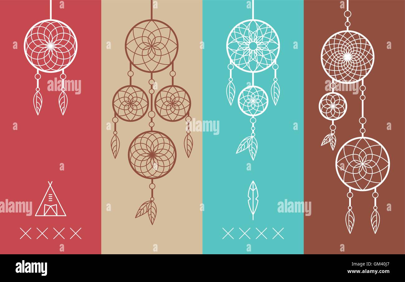 Dream catcher boho Stock Vector Images - Alamy